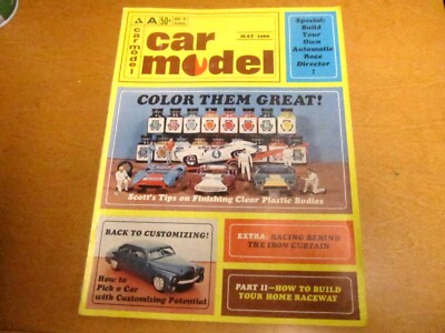 VINTAGE CAR MODEL MAGAZINE MAY 1966 | eBay
