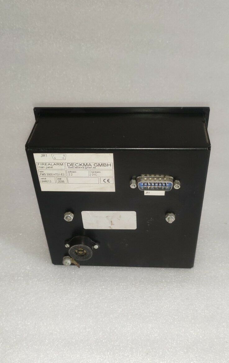 DECKMA GMBH FMS 3000 FIRE ALARM Part No 3000 HT-01-E2 Made in Germany ...