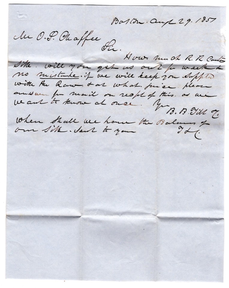 #10 Boston MA Folded Letter 1851 to Mansfield CT CV$260 | eBay