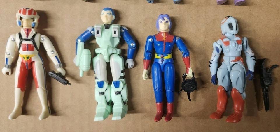 Robotech Vintage 1985 Lot of 8 Action Figures with Weapons, Helmets ...