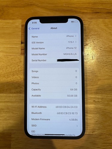 Apple iPhone 12 - 64 GB - Black (Xfinity) Very Good Condition!!! | eBay