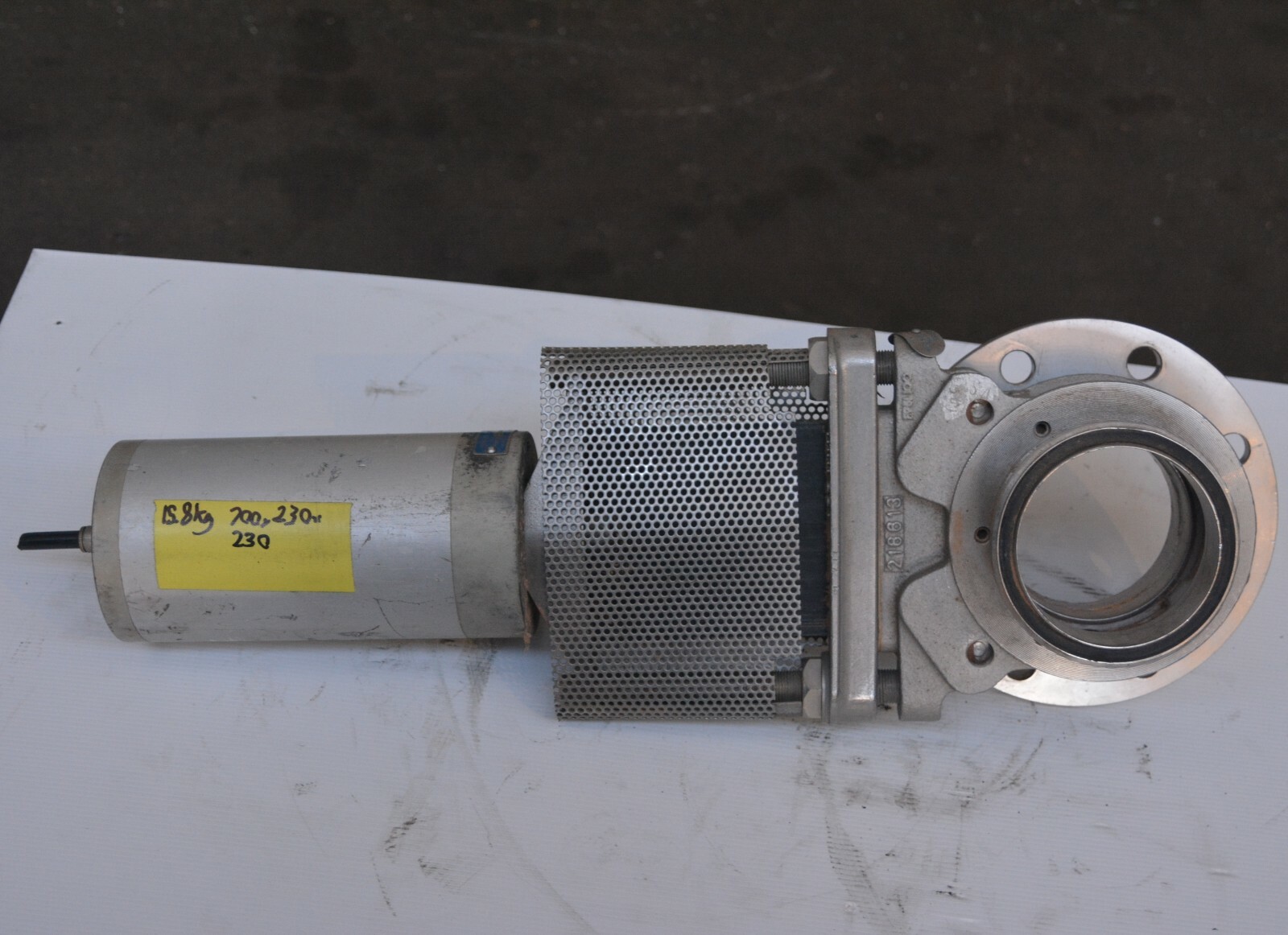 K NIFE 4" in DN100 knifegate valve SS/FKM & KEYSTONE Fig 738 Size 2 Act ...