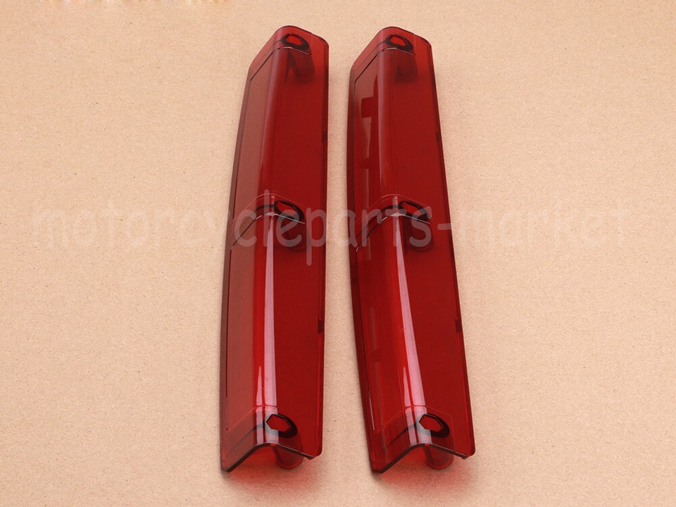 2x Red Side Light Lens Cover For Harley Electra Glide FLHT 1996-2005 ...
