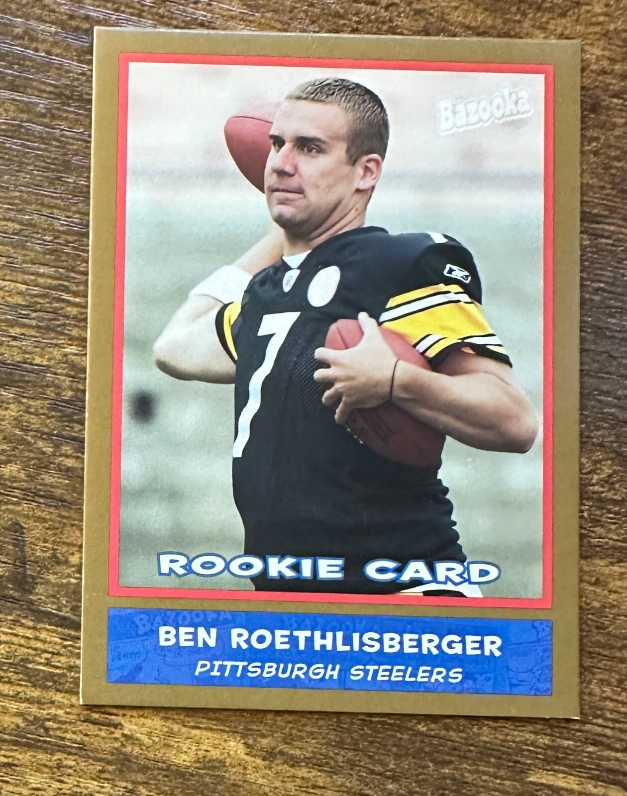 2004 Bazooka Gold #210 Ben Roethlisberger RC #X11629 | eBay