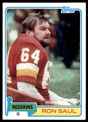 1981 TOPPS RON SAUL WASHINGTON REDSKINS #522 | eBay