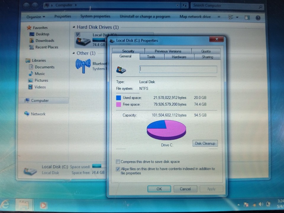 Panasonic Toughbook CF-H2 Intel Core i5-3437U 1.9GHz 4GB RAM 100GB HDD ...
