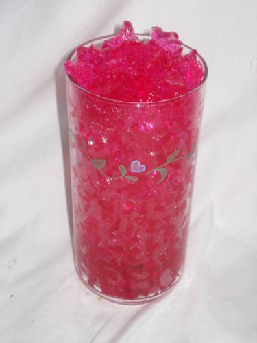 CRYSTAL ACCENTS CRACKED ICE AQUA WATER STORING GEL CRYSTALS - VASE ...