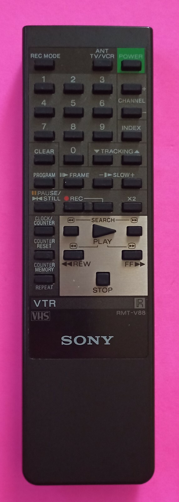 Genuine Sony VTR RMT-V88 VHS ANT/TV/VCR Remote Control with batteries ...