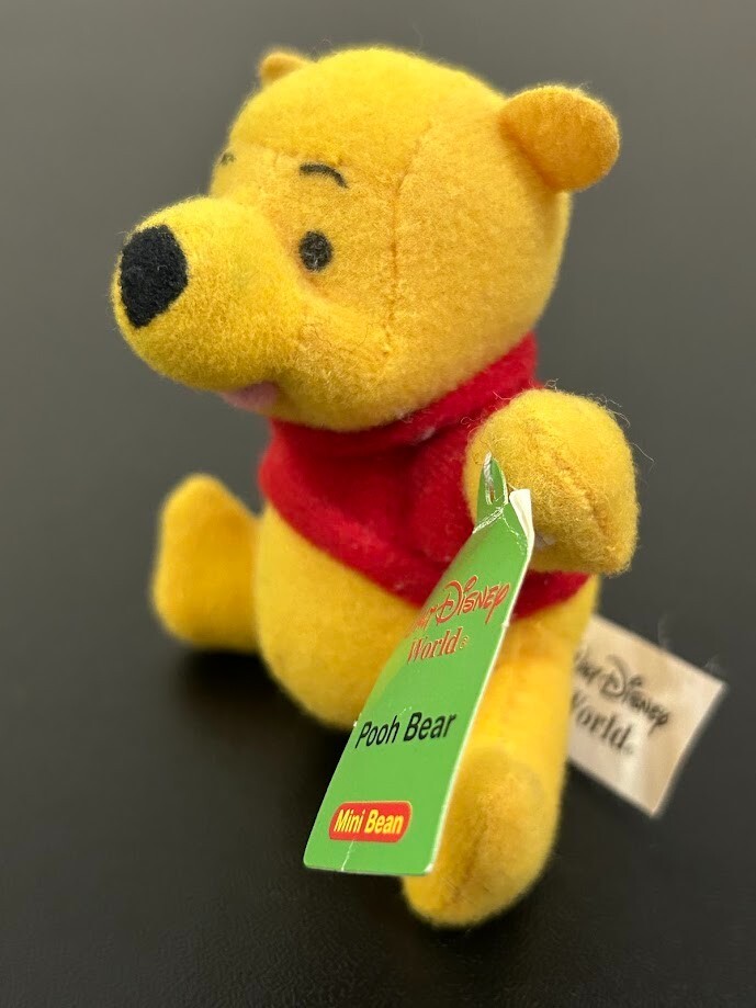 VTG Walt Disney World Mini Pooh Bear Kelloggs Cereal Promo plush toy 3. ...