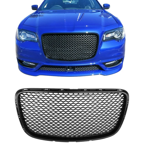 Chrysler 300 Front Hood Mesh Grille Black 2015 - 2022 | eBay
