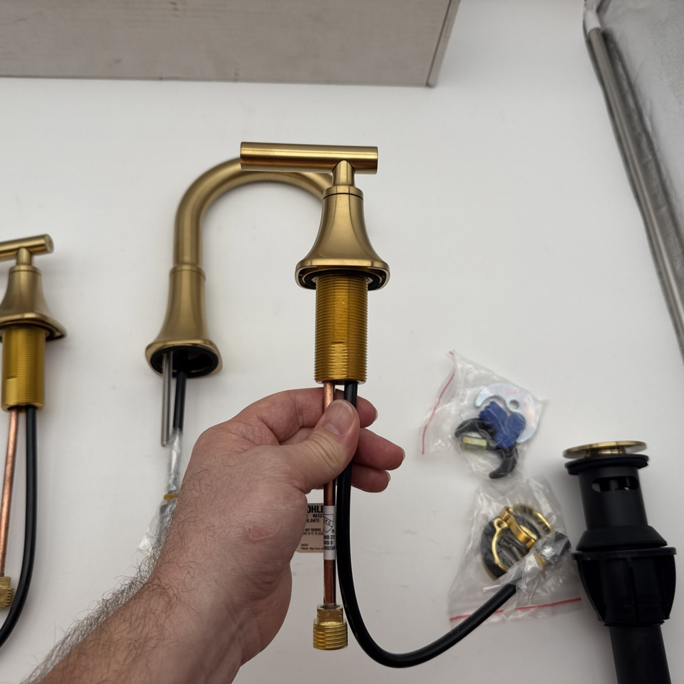 Kohler Rill Widespread LAV faucet REC27954-4D-2MB Vibrant Brushed ...