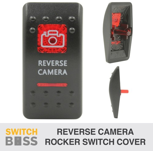 Rocker Switch Cover Only REVERSE CAMERA suit Red LED Caravan Marine ...