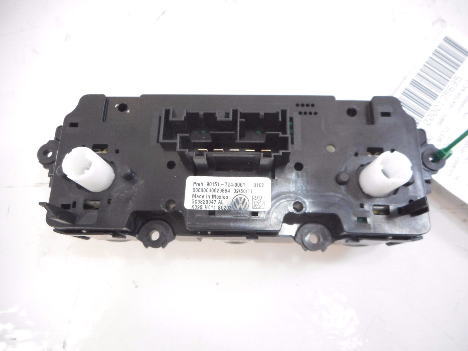 12-16 VW Volkswagen Beetle Heater AC Climate Temp Control OEM Single ...