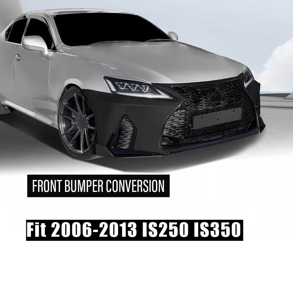 For 06-13 Lexus IS250 IS350 Bumper W/LED Fog Light ＆ Lip Kit Conversion ...
