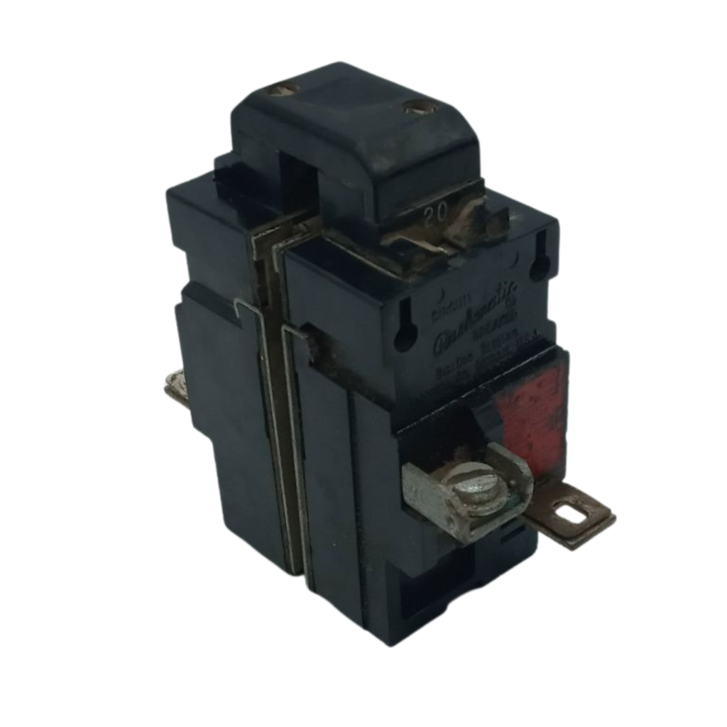 Bulldog Electric 31220 2 Pole Pushmatic Circuit Breaker 20A 120/240VAC ...