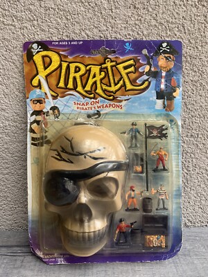 Pirate Snap On Pirate’s Weapons Skull Mini Action Figures Collectible ...