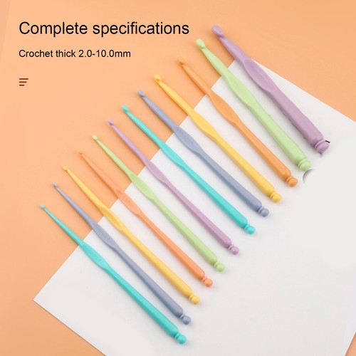 12pcs Knitting Hook Simple Operation Diy Macrame Lacework Manual ...