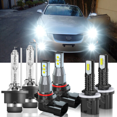 For Lexus SC430 2002-2005 HID/LED Headlight High/Low Beam + Fog Light ...