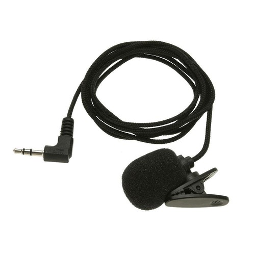 Mini Clip-on Lapel Microphone Hands-free 3.5mm Condenser Wired ...