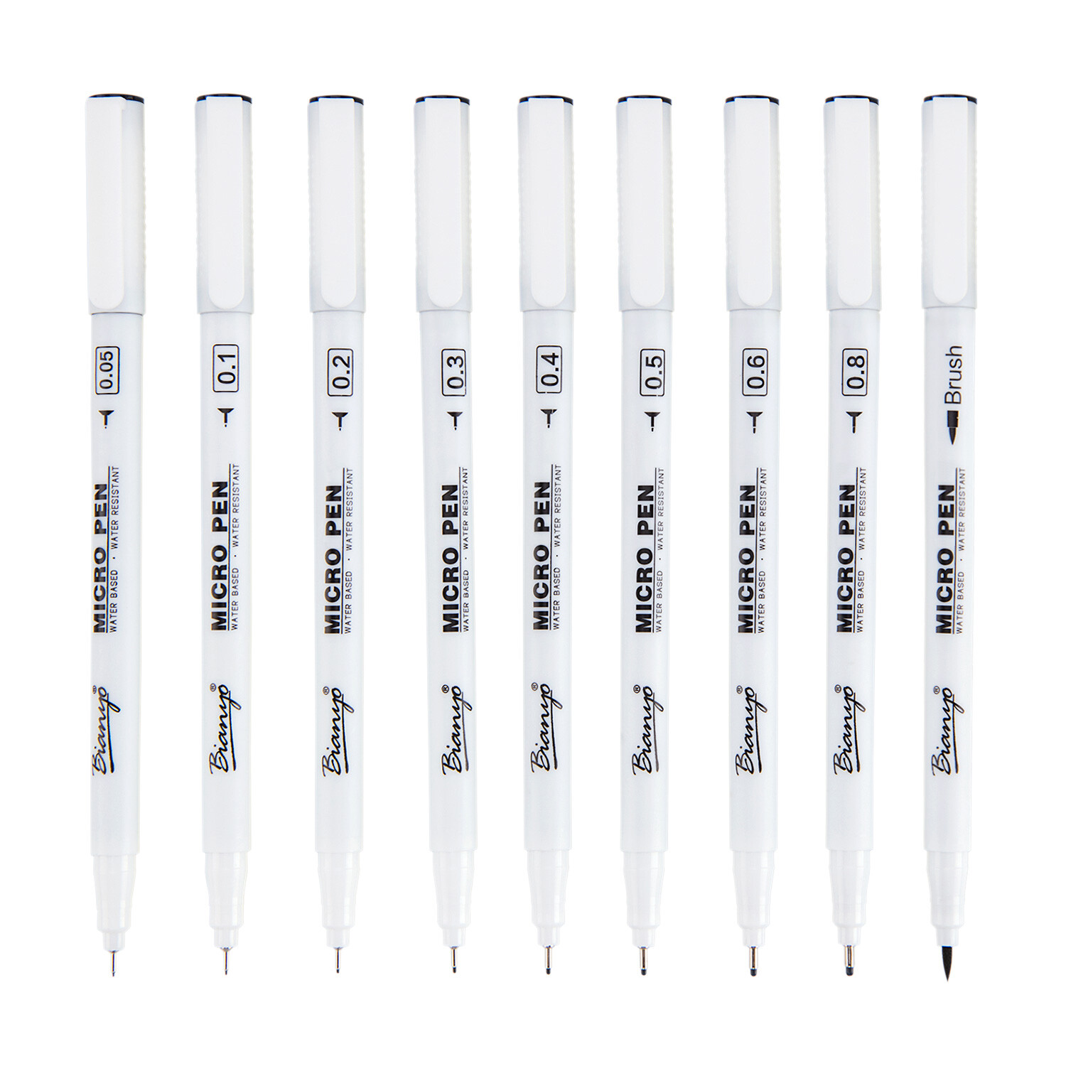 Bianyo Archival Ink Micro Pens, fineliner, graphic, Waterproof pens set ...