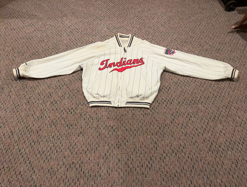 Vintage Cleveland Indians Chief Wahoo Reversible Jacket Size L ...