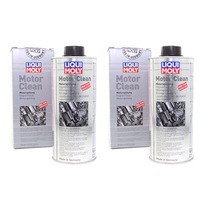 2x 500 ml LIQUI MOLY MOTOR CLEAN Motorspülung Motorreiniger Motor ...