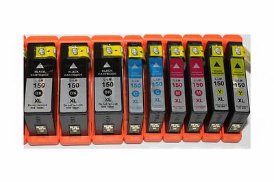 9 Pack New 150XL Ink Cartridge Fits Lexmark Pro715 Pro 915 S315 S415 ...