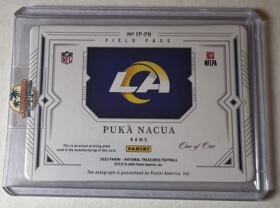 2023 Panini National Treasures Puka Nacua Printing Plate Auto 1/1 | eBay