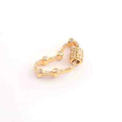 1 Pc Pave Diamond Designer Carabiner - Diamond Lock with Screw On ...