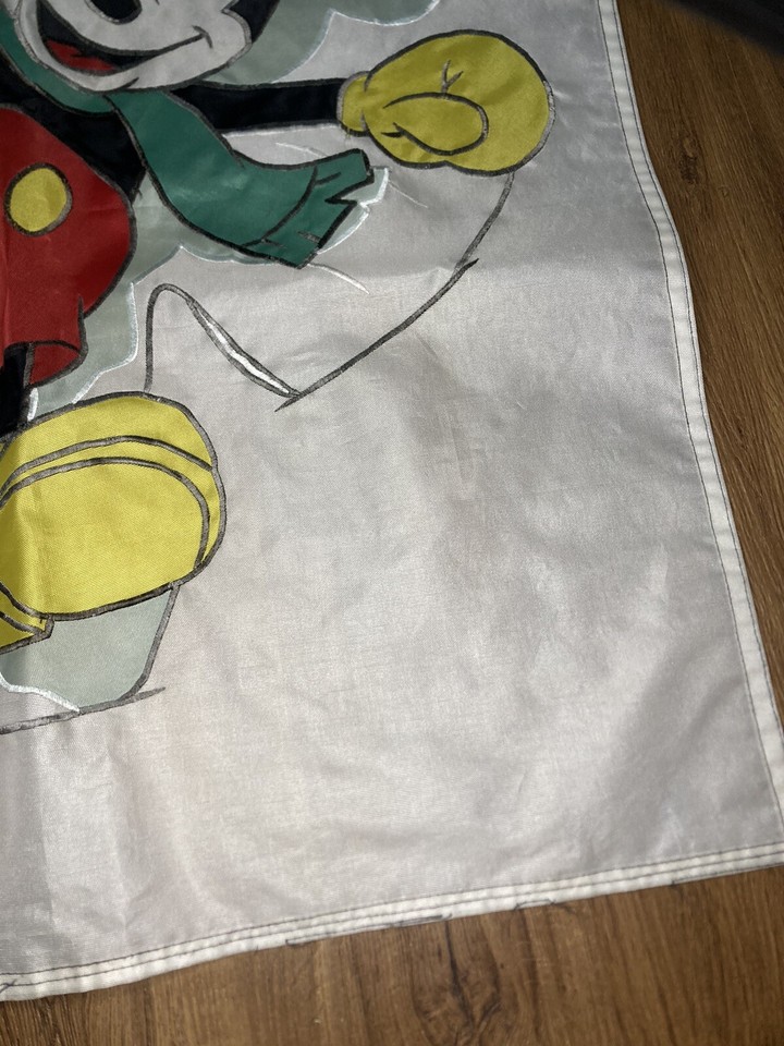 RARE! Disney Mickey Mouse Winter Snow Angel Nylon House Flag 43x27 | eBay