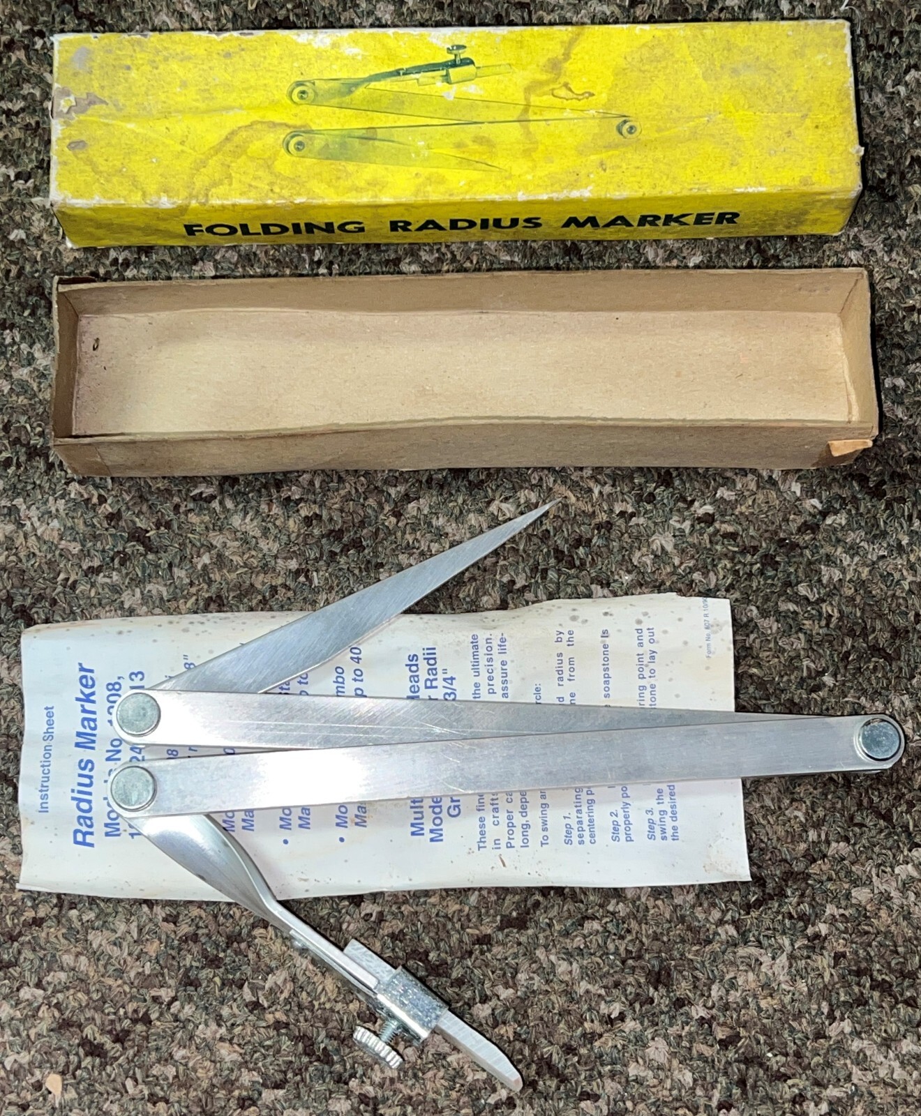 FOLDING RADIUS MARKER STOCK NO. 1224 CURV-O-MARK - FREE SHIPPING | eBay