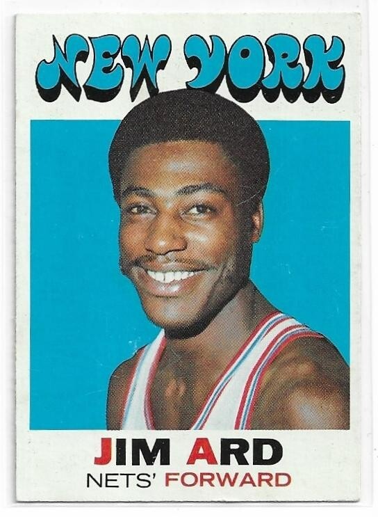 JIM ARD 1971-72 Topps Basketball card #191 New York Nets NR MT | eBay