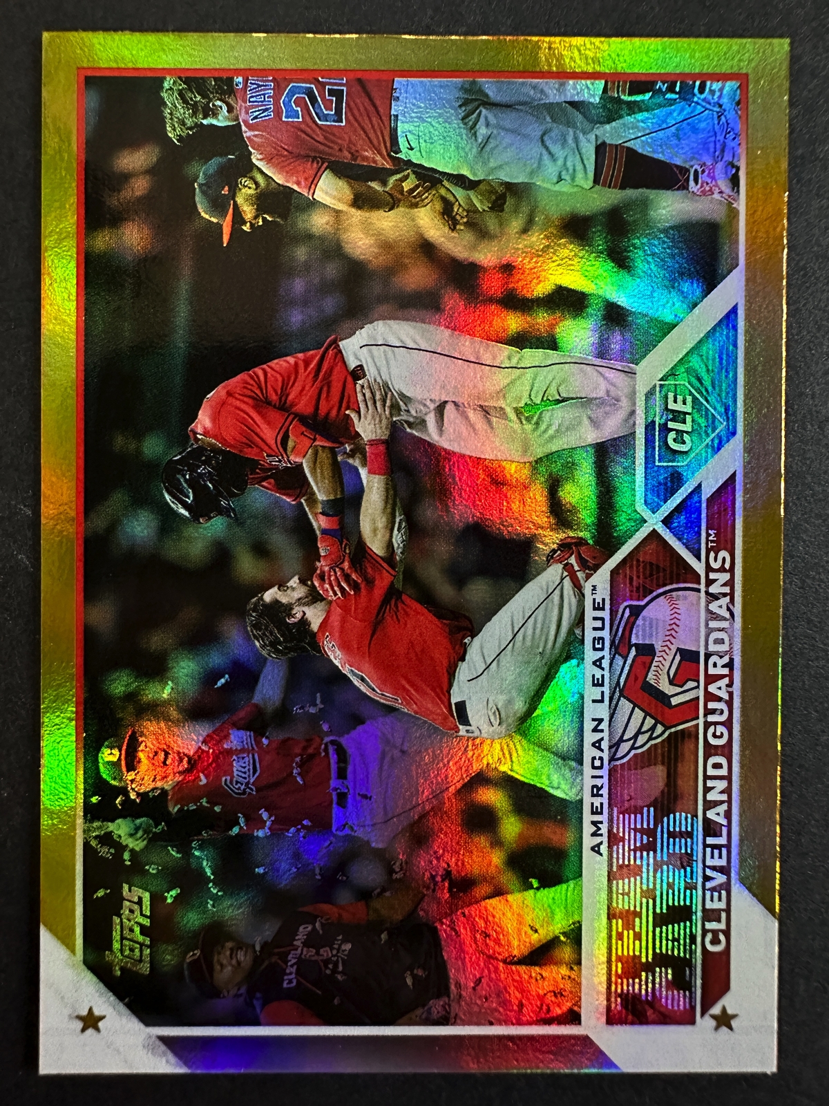 Cleveland Guardians 2023 Topps Gold Foil Baseball Team Card #271 | eBay