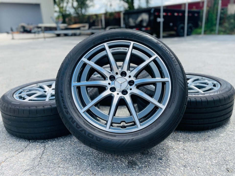 19" Mercedes AMG Wheels Rims Tires Factory OEM GLA GLM 35 45 AMG X247 ...