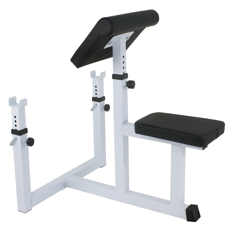 Commercial Preacher Curl Bench Weight Seated Preacher Isolated Dumbbell ...