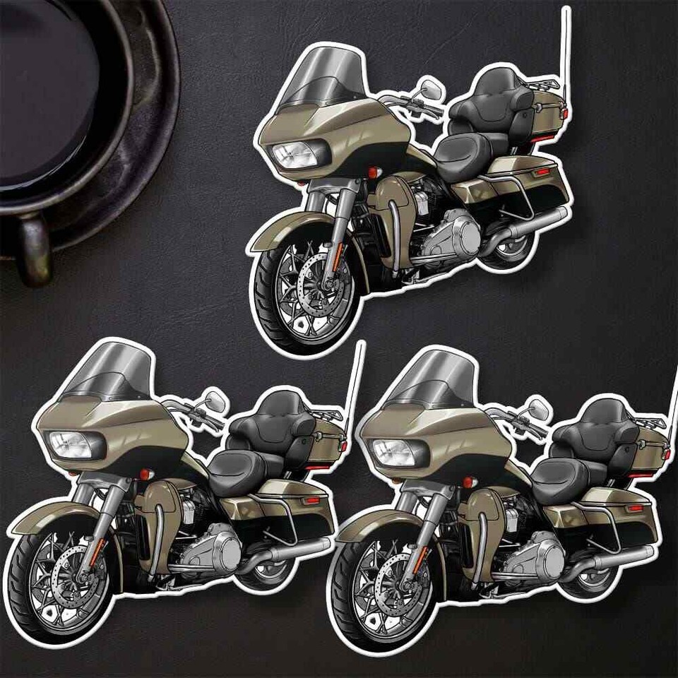 Harley Road Glide Ultra FLTRU Stickers - Set of 3 KissCut Motorcycle ...