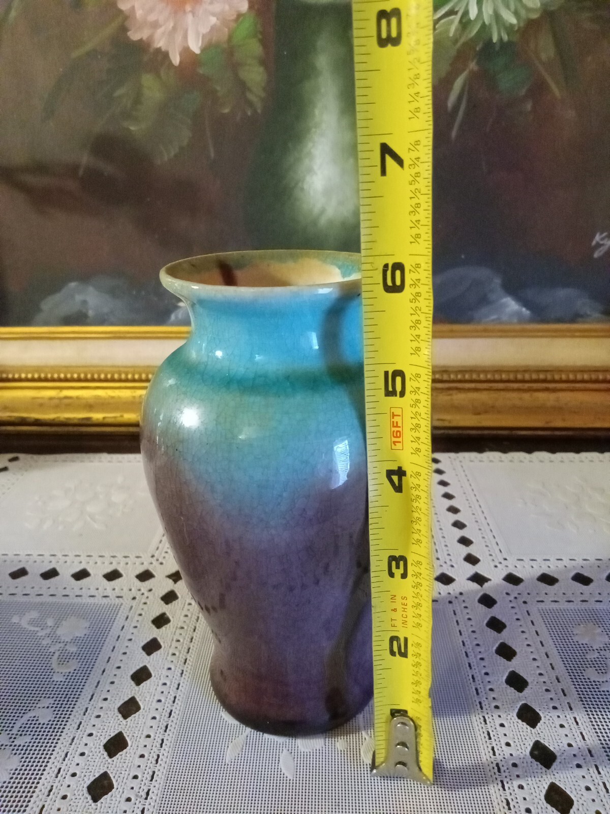 Walter B Stephen Pisgah Forest 1941 Purple/Turquoise Studio Art Pottery ...