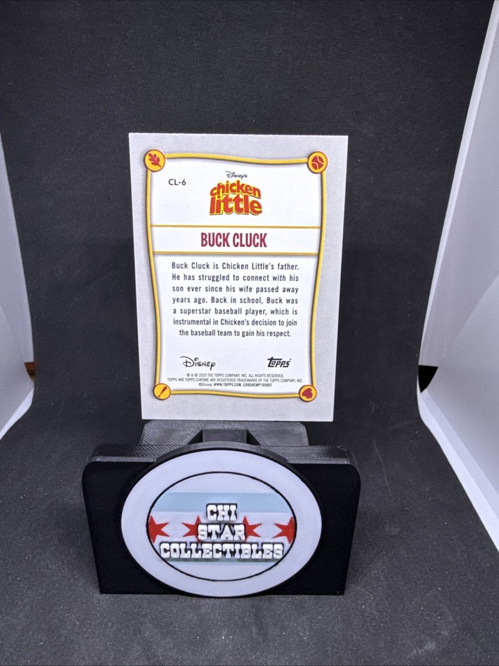 2025 TOPPS CHROME DISNEY CHICKEN LITTLE BUCK CLUCK INSERT | eBay