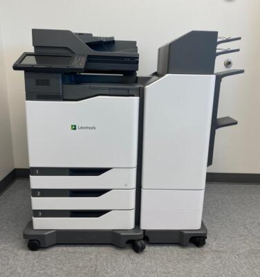 Lexmark CX825dte Laser Multifunction Color Printer W/Finisher | eBay
