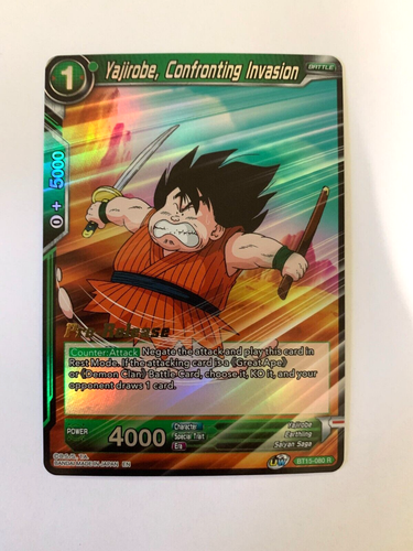 Yajirobe, Confronting Invasion BT15-080 Pre-Release FOIL - Saiyan ...