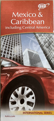 New AAA MEXICO & CARIBBEAN/CENTRAL AMERICA ROAD MAP International Tour ...