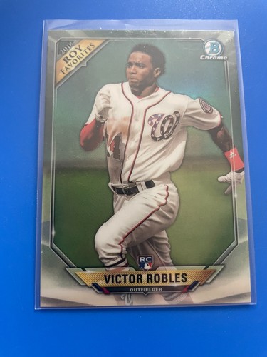 2018 Bowman Chrome Victor Robles #ROYF-VR Rookie Card (RC) ROY ...