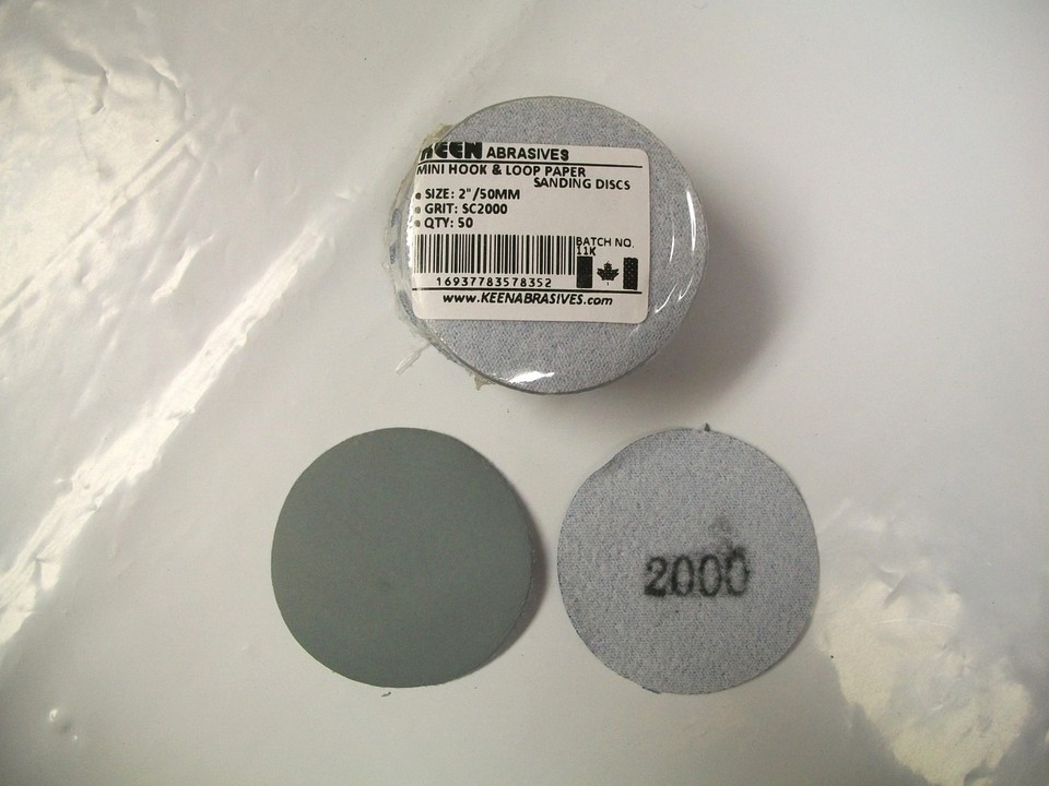 2" Mini Hook & Loop Paper Sanding Disc S/C Keen - You Choose Grit, 50 ...