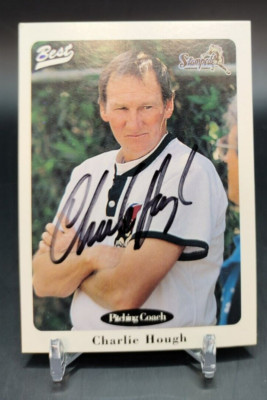 CHARLIE HOUGH SIGNED Autograph 1996 Best Baseball #2 COA San Bernardino ...