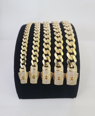 Real 14k Gold Monaco Bracelet 7mm-11mm 8"-8.5" 14kt Yellow | eBay