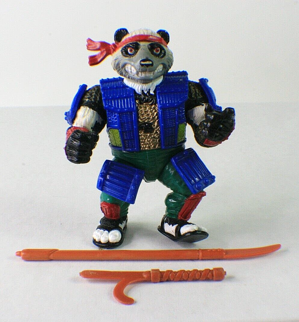 1990 TMNT Panda Khan Gray Beard Action Figure Teenage Mutant Ninja ...