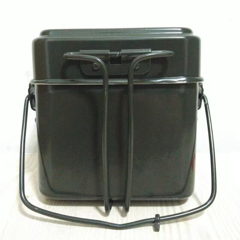 2-Layer Military Mess Kit Repro Outdoor Camping Aluminum Mess Tin ...