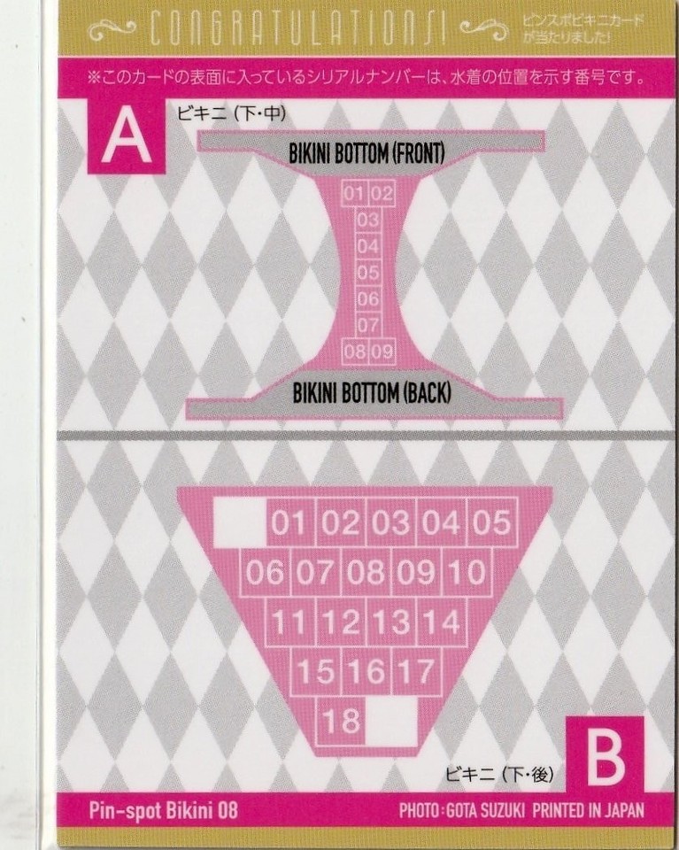 Limited To 18 Pieces Asuka Kishi Vol.6 3/18 Pinspo Bikini Card 08 Back ...