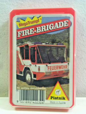 Piatnik Mega Trumpf (Trumps) FIRE-BRIGADE Card Game. Used. | eBay
