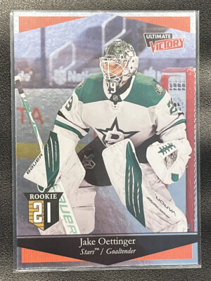 2020-21 Upper Deck ES Ultimate Victory #UV-40 Jake Oettinger Rookie ...